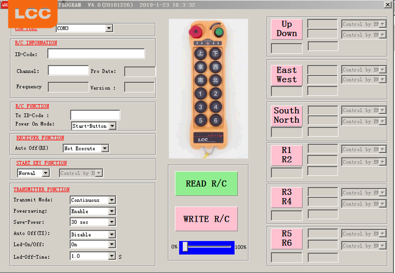 Q600 UHF Wireless Radio Switch 6 Button Industrial Crane Remote Control ...