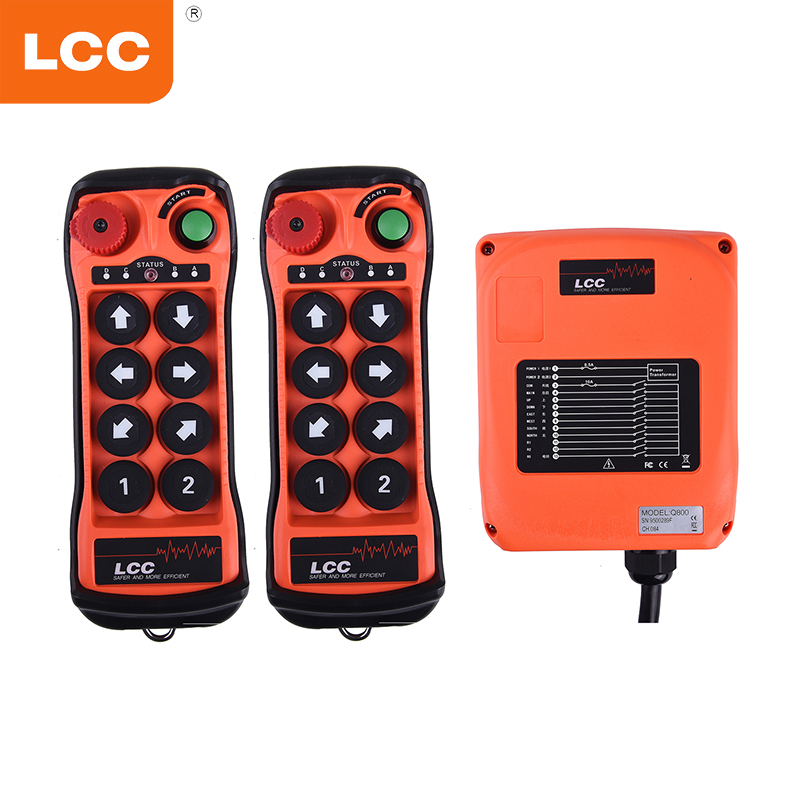 Q800 LCC 8 Button Single Speed 433 Mhz Crane Radio Remote Control for ...